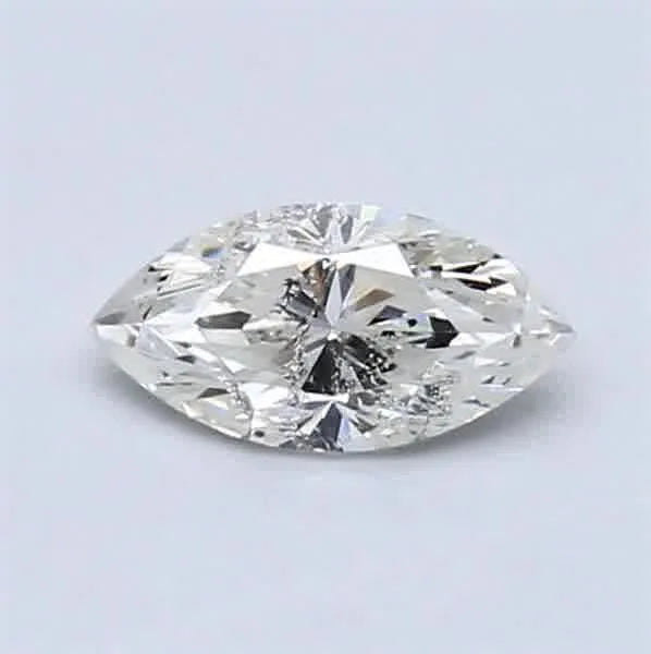 0.50ct Marquise Natural Diamond (Colour F, Clarity I2, GIA Certified ...