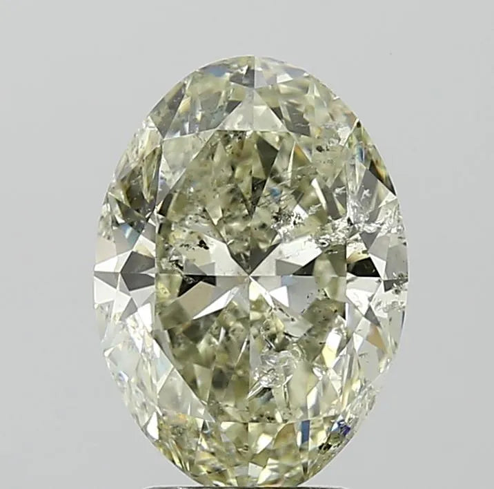 3.01ct Oval Natural Diamond (Colour M, Clarity I1, Cut VG, IGI Certifi ...
