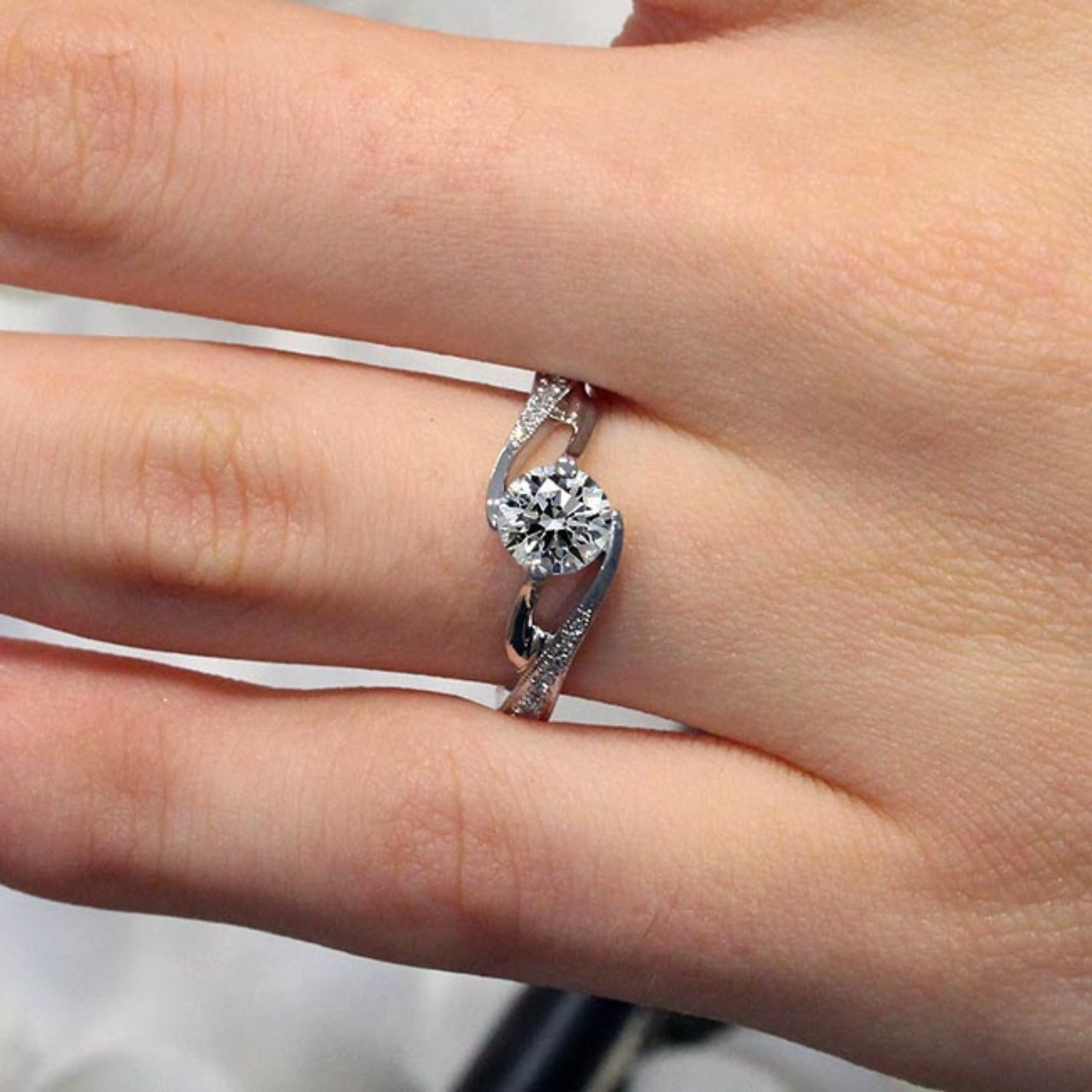 Barkev's Bypass Swirl Diamond Engagement Ring – Ben Garelick