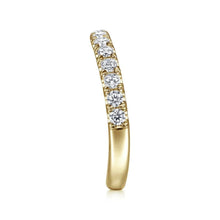 Gabriel & Co. "Zaira" Curved Diamond Wedding Band - WB12337R6 – Ben ...