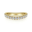 Gabriel & Co. "Zaira" Curved Diamond Wedding Band - WB12337R6 – Ben ...