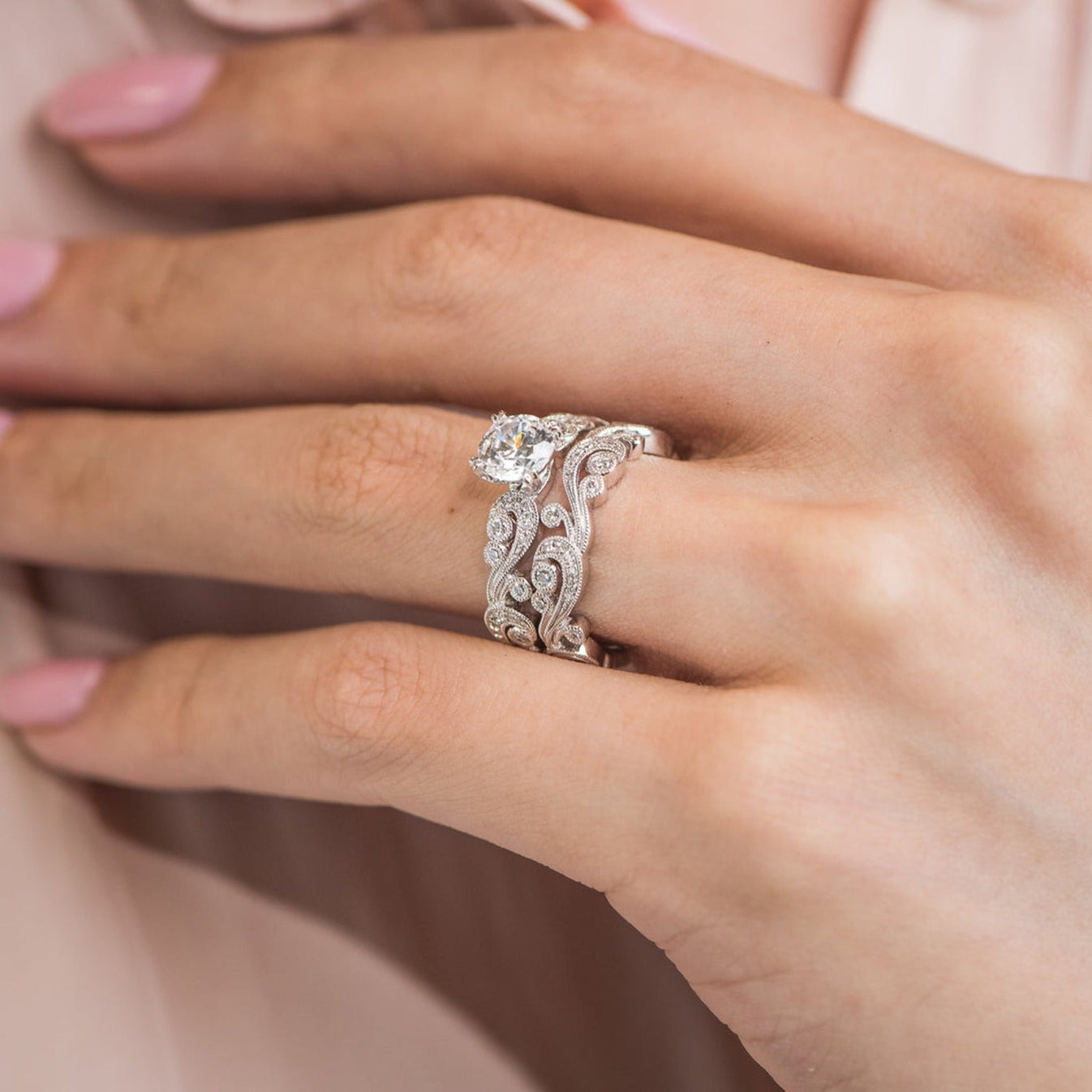 Kirk Kara "Angelique" Diamond Scroll Work Engagement Ring – Ben Garelick